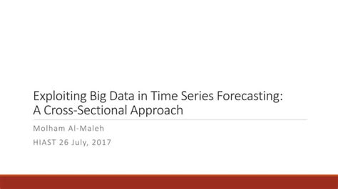 Time Series Forecasting In Python Pptx