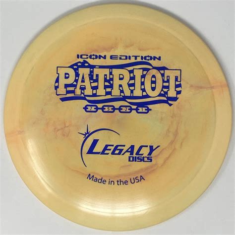 Legacy Discs Patriot Icon Fairway Driver Disc Republic