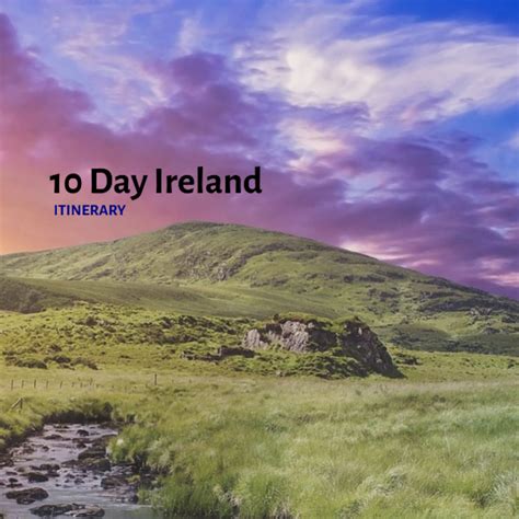 Free 10 Day Ireland Itinerary Template To Edit Online