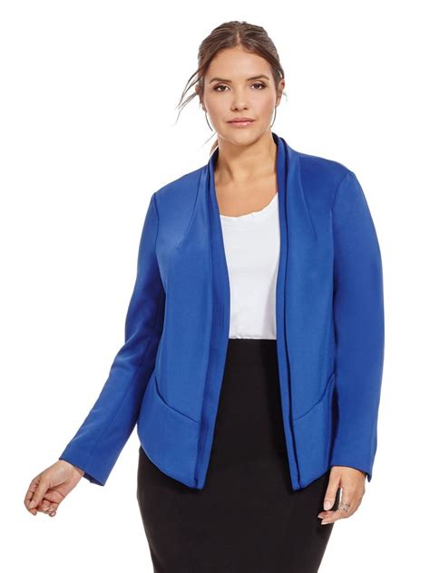 Double Layer Scuba Blazer Blazer Jackets For Women Outerwear Jackets