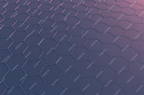 Premium Photo Abstract 3d Rendering Of Surface With Hexagons