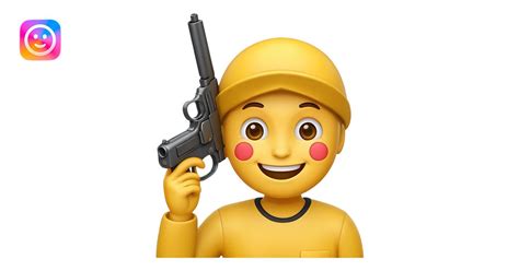 Emoji Holding Gun To Head While Smiling Emoji Ai Emoji Generator