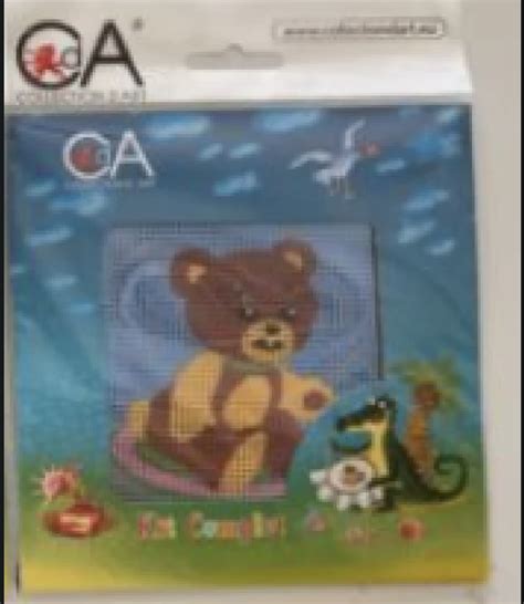 Collection Dart 1000 Series Tapestry Kit Teddy Bear 15cm X15cm