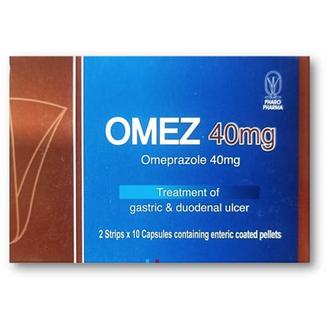 Omez 40 Mg Omeprazole 20 Capsules