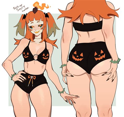 Rule 34 1girls Ass Back View Bangs Bat Hair Ornament Black Sclera