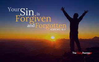 Your Sin Is Forgiven And Forgotten The Daily Promise