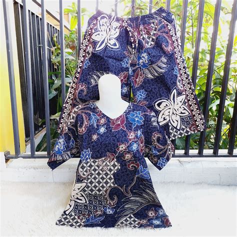 Setelan Batik Dewasa Atasan Dan Celana Muat Max 90 Kg Set Batik