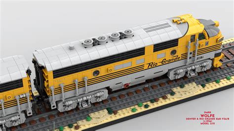 New Lego Moc Rio Grande Emd F3 R Legotrains
