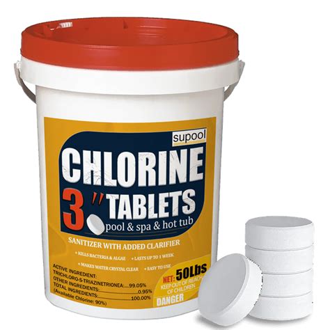3 Inch 50 Lbs Chlorine Tablets For Sanitizing Swimming Pools