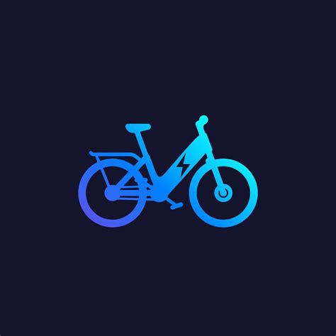 Electric Bike Electro Bicycle E Bike Vector Icon 2596516 Vector Art