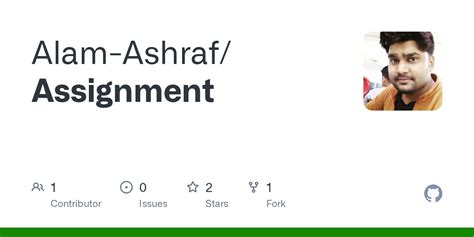 Github Alam Ashrafassignment