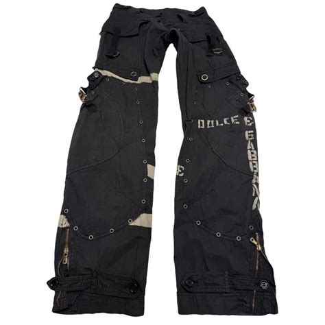 Vintage Dolce And Gabbana Cargo Pants Dandg 2002 Bondage Depop