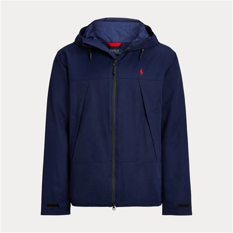 Polo Ralph Lauren Water Resistant Hooded Jacket In Black Endource