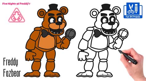 How To Draw Freddy Fazbear Five Nights At Freddys Fnaf Draw Game