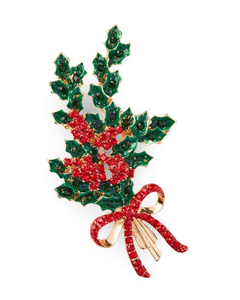 Holly Berry Pin Festive Holiday Accessory Smithsonian Store