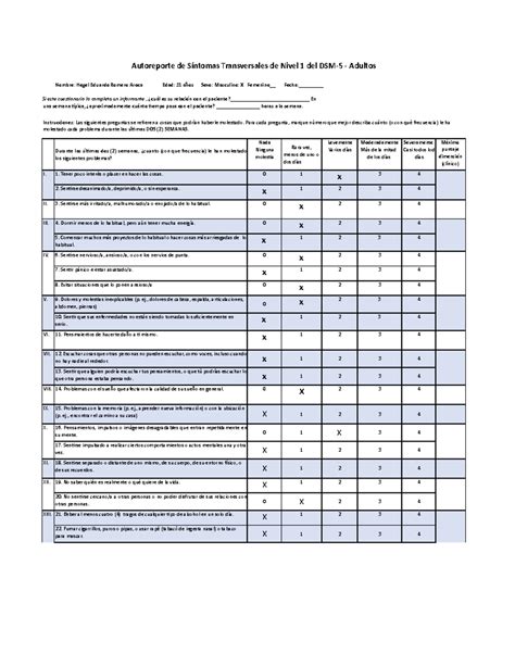 Dms5 Autoreporte De Síntomas Transversales Para Adultos Studocu