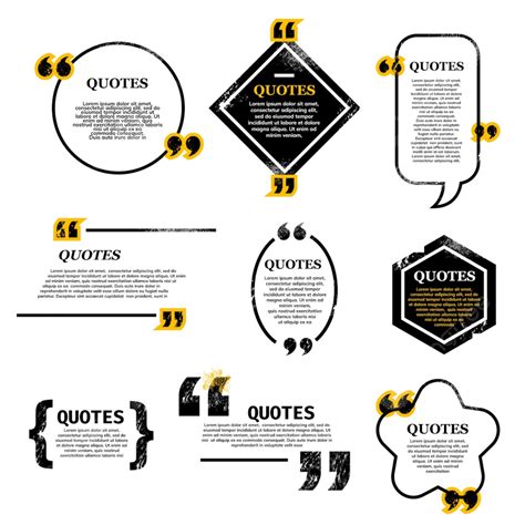 Quote Bubbles Vector Art Png Quote Bubble And Box Saying Templates Callout Png Image For