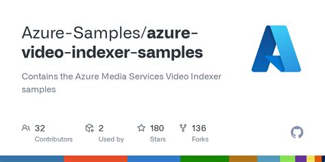 Github Azure Samplesazure Video Indexer Samples Contains The Azure