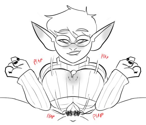 Rule 34 Cum Cum Through Clothes Ejaculation Female Glasses Goblin Goblin Female Paizuri