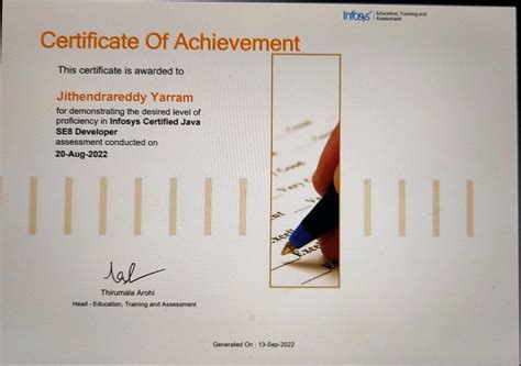 Jithendra Reddy Yarram On Linkedin Infosys Infosyseta