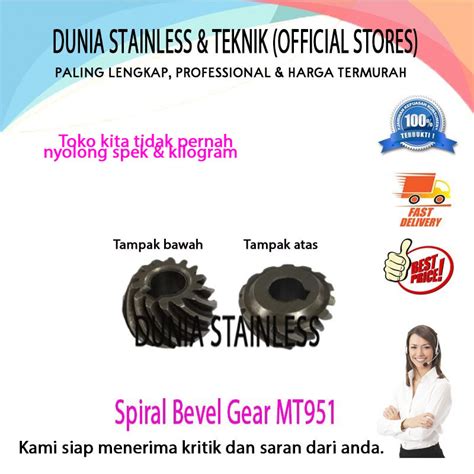 Spiral Bevel Gear Mt951 Asli Lazada Indonesia