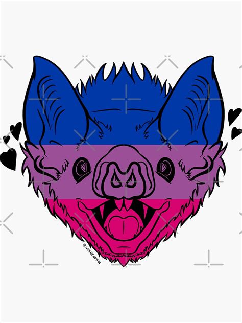 Bisexual Pride Vampire Bat Flag Sticker For Sale By Luxecoffin Redbubble