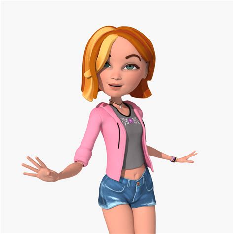 3d Teen Girl For Unity 3d Model 49 Unitypackage Fbx Free3d