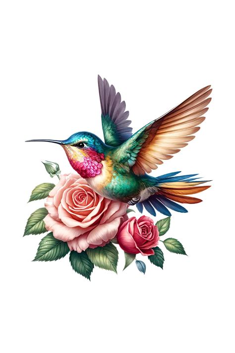 Colibri Clipart Bird Clipart Sublimation Design 3758807