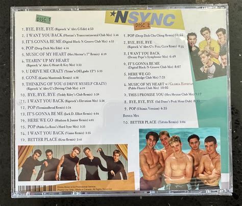 Nsync The Remix Collection 2cd With Bonus Disc Dj Import Sale
