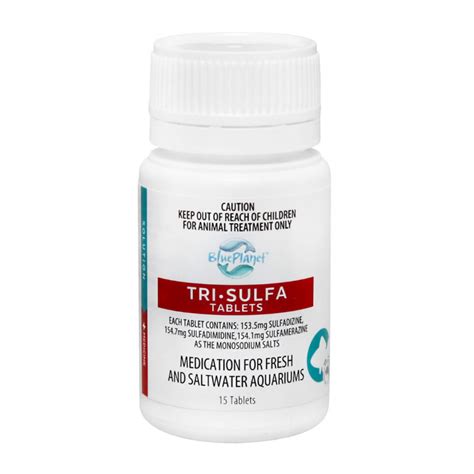 Blue Planet Tri Sulfa Tablets 15 Pack Nicks Pet Needs