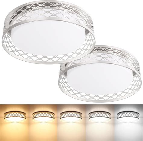 Tobusa 5cct Dimmable Led Ceiling Lights 36w 13in 3200lm Super Bright