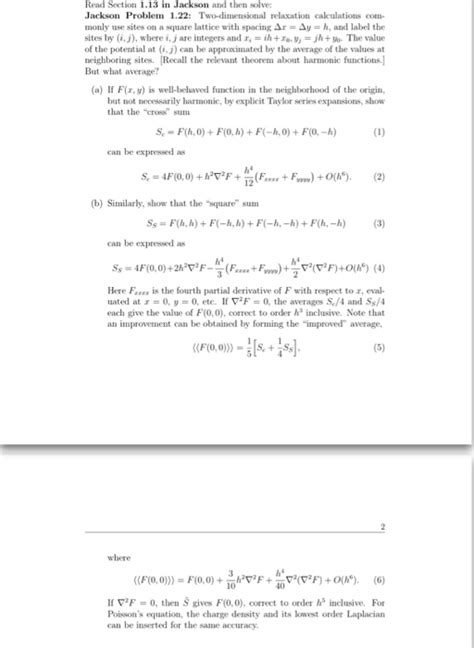Solved Read Section 113 In Jackson And Then Solve Jackson