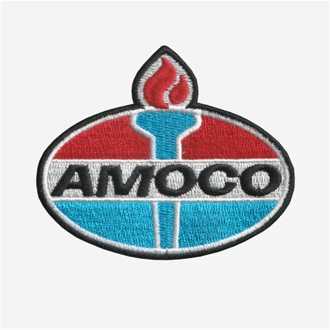 Amoco Logo Embroidered Iron On Patches