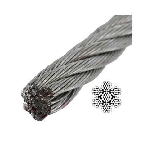 6x19 Iwrc Bright Or Galvanized Steel Wire Rope Price 2026 Elevator