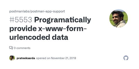 Programatically Provide X Form Urlencoded Data · Issue 5553