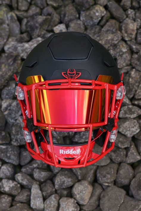 Black And Red Speedflex Helmet 🔥 Football Helmets Matte Black Helmet