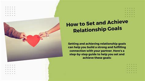 How To Set And Achieve Relationship Goals One News Page Video