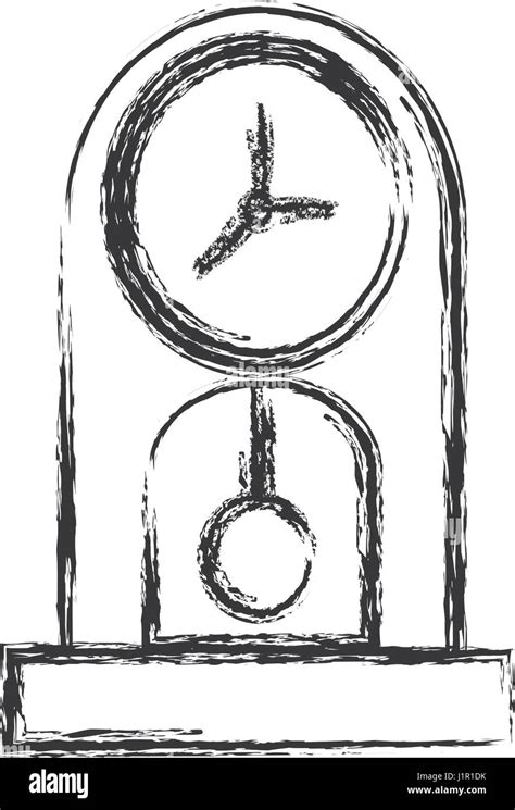 Clock Time Watch Pendulum Sketch Stock Vector Image And Art Alamy