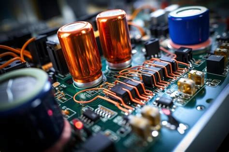 Capacitor Terminal Captured Upclose In A Complex Industrial Setting