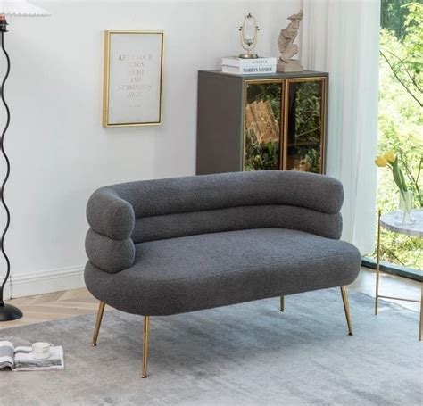 Mid Century Inspired Curved Small Couch Foter