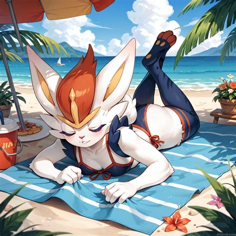 A Female Cinderace With Thin Body Furryai A Female Cinderace With Thin Body Furryai