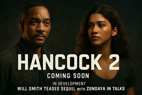 Hancock 2 Teased By Will Smith With Zendaya In Talks Development