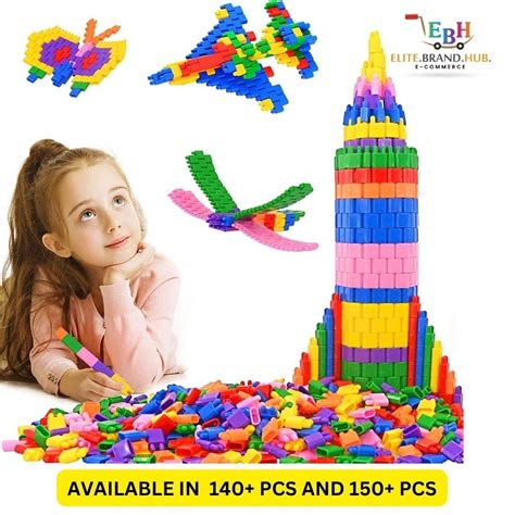 150 Pcs Bullet Building Blocks Plastic Diy Toys Puzzle Block Games