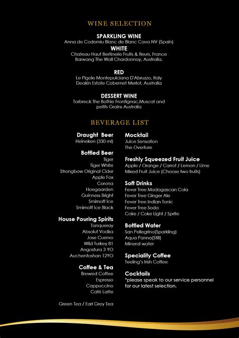 Menu Romantic Restaurant In Kl Dining In The Dark Kl