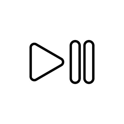 Premium Vector Play Pause Icon Set Music Audio Or Video Start And