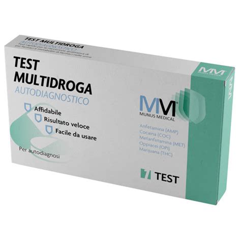 Munus Med Test Multidroga Autodiagnostico Rilevazione Qualitativa Di