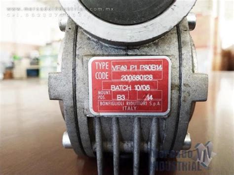 Worm Wheel Speed Reducer Type Vf49 P1 P80 B14 Bonfiglioli Brand In