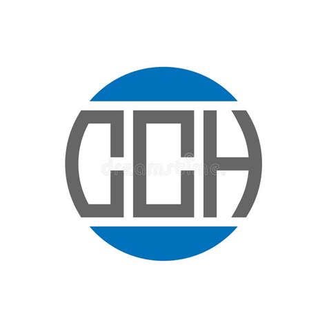 Cch Letter Logo Design On White Background Cch Creative Initials Circle Logo Concept Stock