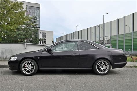 Old Rare Black Classic Car Honda Accord 20 Coupe Fifth Generation