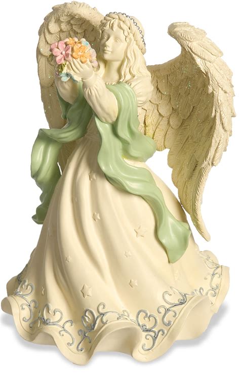 Angel Holding Flowers Platinum Series Figurine This Gorgeous Angel Is